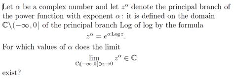 Let Alpha Be A Complex Number And Let Z Alpha Denote Chegg Com