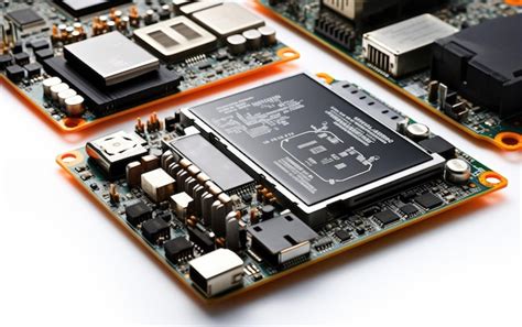 Premium Ai Image Group Of Electronic Components Sitting On Table Technology Components For