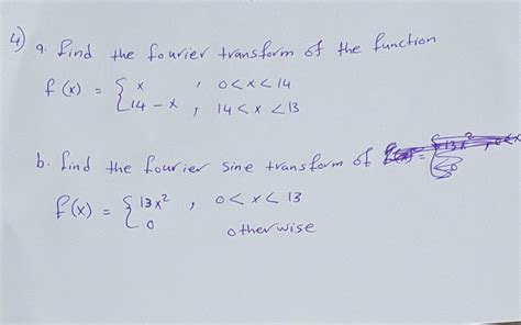 Solved Find The Fourier Transform Of The Function Chegg