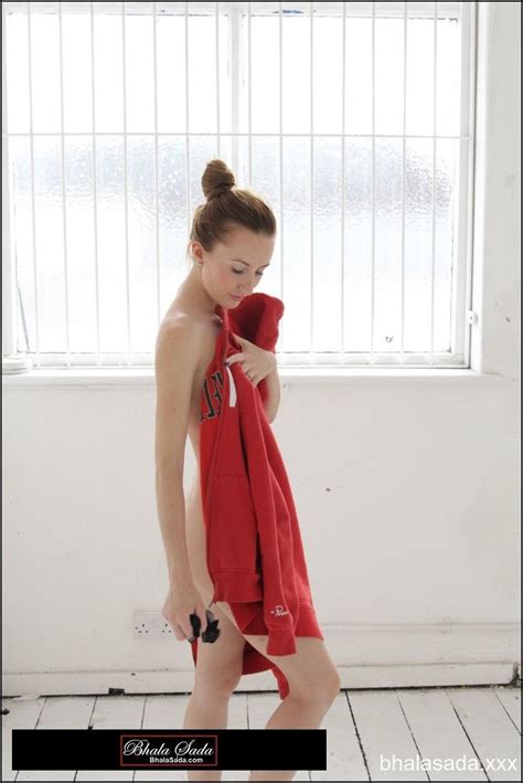 Gorgeous Hottie Wearing Just A Hoodie While Posing By The Window 38 Photos