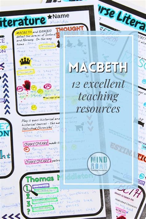 12 Excellent Teaching Resources For Macbeth Make Macbeth Easy Artofit