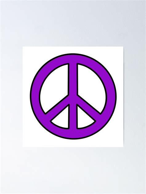 Purple Peace Sign Logo Metal Peace Sign With Paw Prints Hippie Decor
