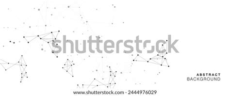 Vector Connect Lines Dots Banner Template Stock Vector Royalty Free