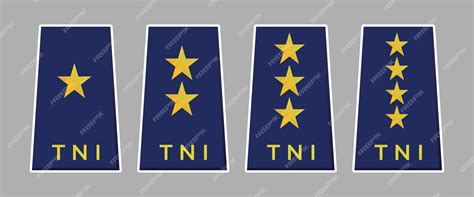Premium Vector Military Ranks In Indonesia