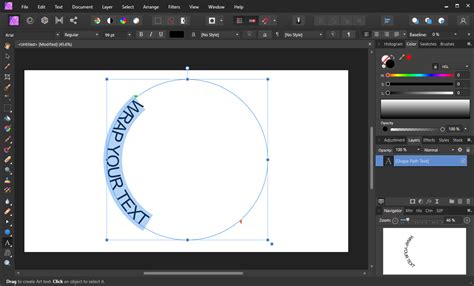 How To Curve Text With Affinity Photo Logos By Nick