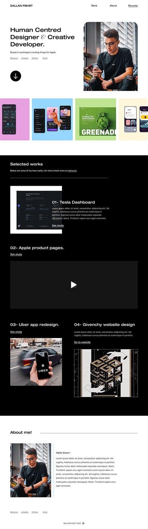 UX Portfolio On Behance
