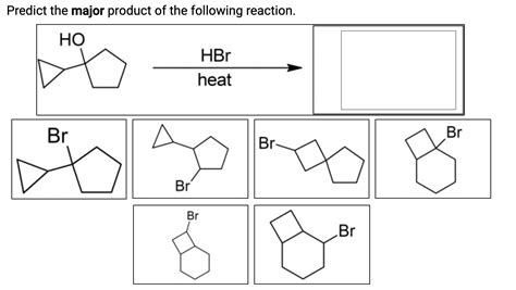 Solved Predict the major product of the following reaction. | Chegg.com