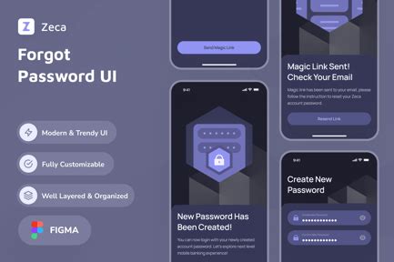Zeca Forgot Password App Ui Dark Mode Ux And Ui Kits Ft Forgot
