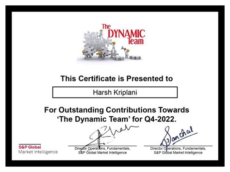 Harsh Kriplani On Linkedin Proud Teamwork Recognition Spglobal