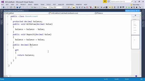 Devexpress Coderush Remove Redundant Qualifier All Youtube