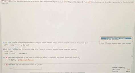 Solved 5 Problem 11 Consider Two Points In An Electric