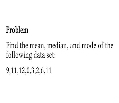 Mean Median And Mode Example Even Numbered Set
