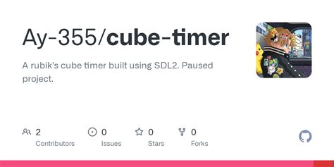 GitHub Ay Cube Timer A Rubik S Cube Timer Built Using SDL Paused Project