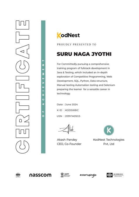 Jyothi Suru On Linkedin Kodnest Javafullstack