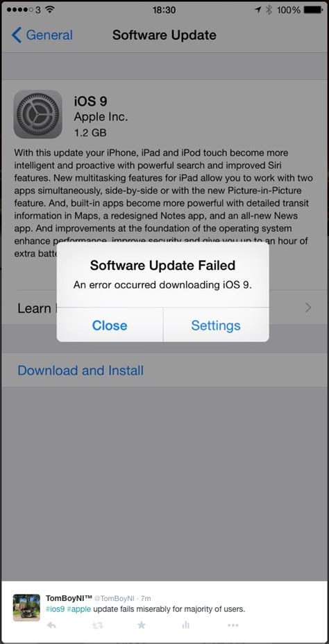 IOS Software Update Failed An Error Occurred Downloading IOS TBNI Blog The Official