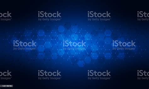 드래프트를 위한 육각형 패턴 및 기하학적 모양의 추상기술 배경 및 설계 요소 추상적인 배경에 대한 스톡 벡터 아트 및 기타