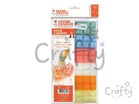 Modelovací Vosk Na Výrobu Sviečok 240g 6 Farieb Pastelové Craftysk