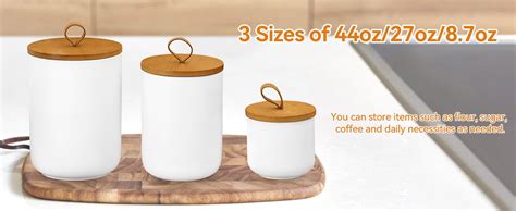 Gendlthij Canister Sets For Kitchen Ceramic Kitchen