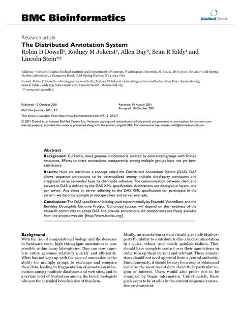 Pdf The Distributed Annotation System
