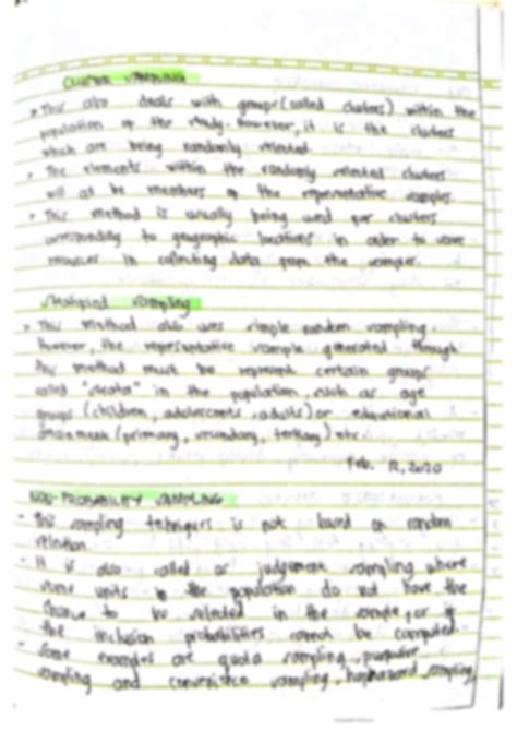 Solution Sampling Techniques Notes Studypool