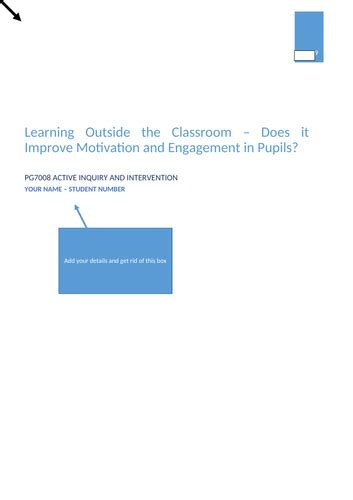 Learning Outside The Classroom Pgce Assignment Teaching Resources