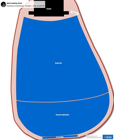 Red Rocks Amphitheatre Seating Chart