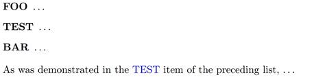 Cross Referencing Using Description Environment With Cleveref Tex