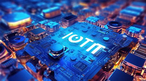 3d Render Of Iot Inscription On Technological Background Wide Banner Illustrating The Internet