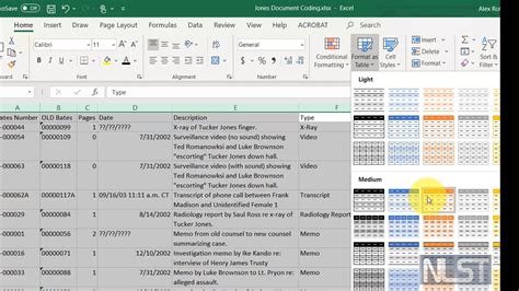 Microsoft Excel Tips And Tricks For Cja Cases Formatting Tables
