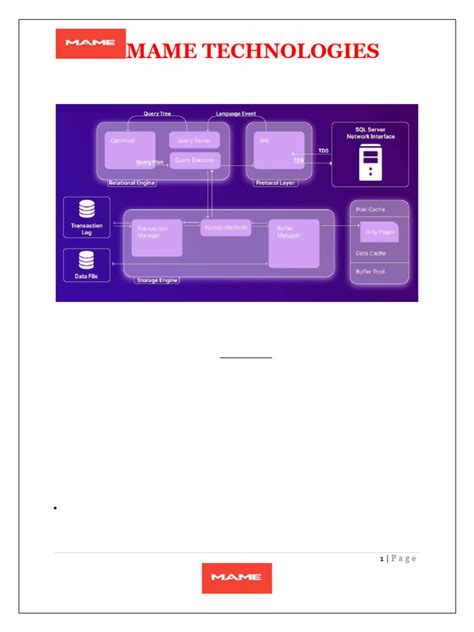 Sql Server Architecture Overview Pdf Microsoft Sql Server Databases