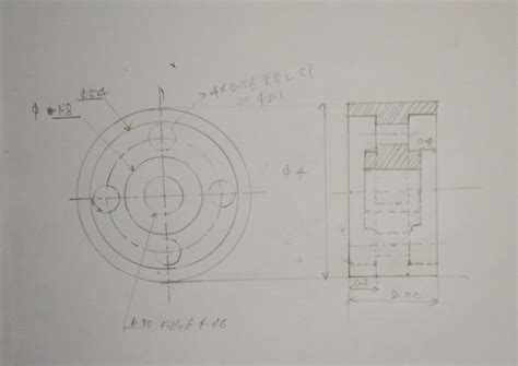 Solved On 14 Grid Paper Redraw The Front View Of The Wheel And
