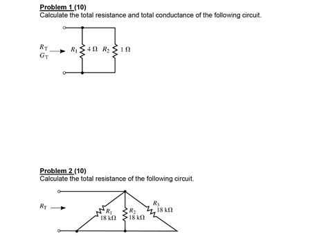 Solved Problem Calculate The Total Resistance And Chegg
