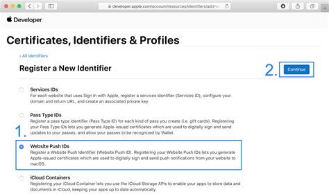 Creating Safari Web Push Certificate PushAlert