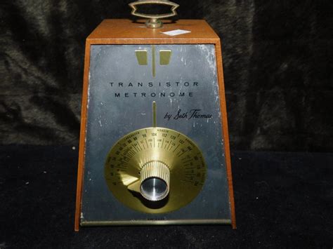 Sold Price Vintage Seth Thomas Transistor Metronome Musical Invalid Date Mst