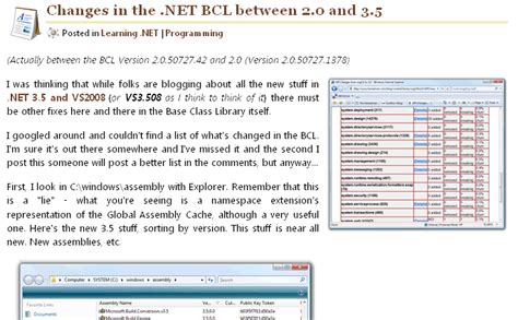 New Added Types In Net Framework 2 0 Service Pack 1 Stack Overflow