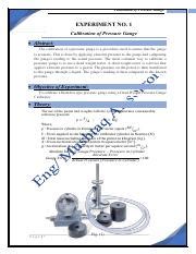 Understanding Pressure Gauge Calibration In Mechanical Course Hero