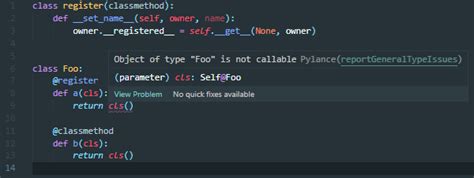 Classmethod Subclasses Are Not Treated As Classmethod Would Be · Issue 2100 · Microsoftpylance