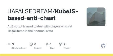 Github Jiafalsedream Kubejs Based Anti Cheat A Js Script Is Used To Deal With Players Who Get