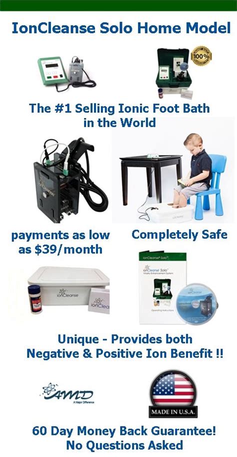 Ioncleanse Solo Ionic Foot Bath By Amd 20719