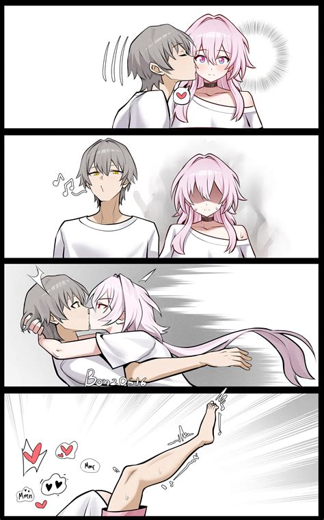 Trailblazer March 7th Caelus And Evernight Honkai And 1 More Drawn