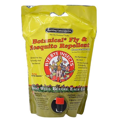 Bye Bye Insects Fly Spray 3 Quart Refill Fly Spray Fruit Fly Spray Fly Repellant