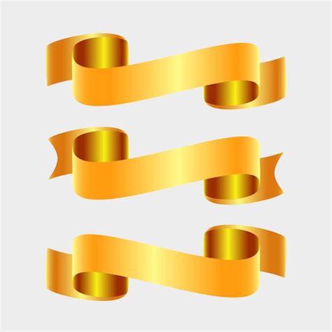 Premium Vector Template Editable Ribbon Icon Set