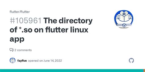 The Directory Of So On Flutter Linux App · Issue 105961 · Flutter