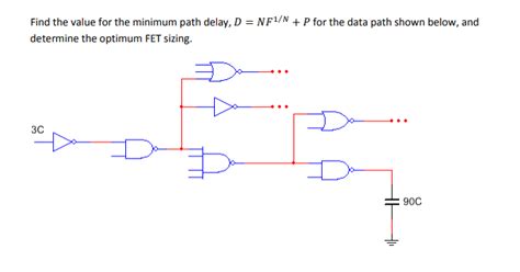 solved find the value for the minimum path delay 𝐷