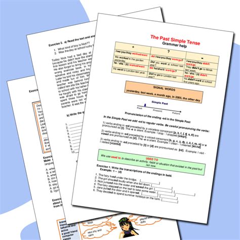 Рабочий лист по английскому языку The Past Simple Tense Простое прошедшее время