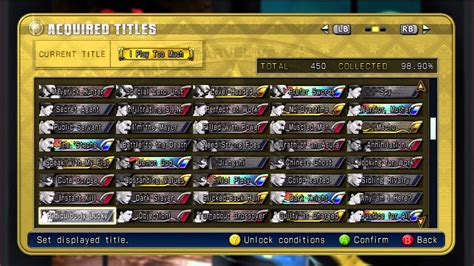 All Character Titles Umvc3 Youtube