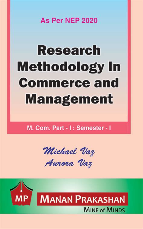 Research Methodology In Commerce And Management Mcom Semester I