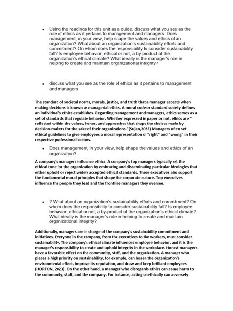 Discussion Unit 1 Download Free Pdf Morality Sustainability