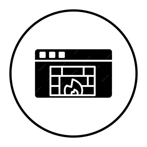 Premium Vector Computer Firewall Vector Illustration