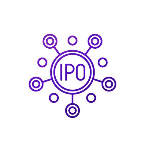Premium Vector Ipo Icon Initial Public Offering Line Vector